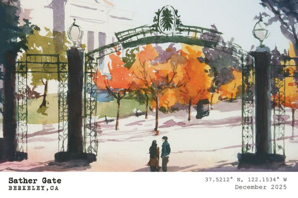 Sather Gate Postcard – bay area post club